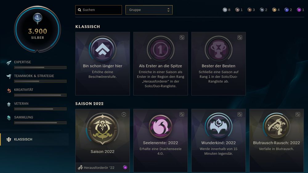 League of Legends: Alle klassischen Herausforderungen in der Übersicht