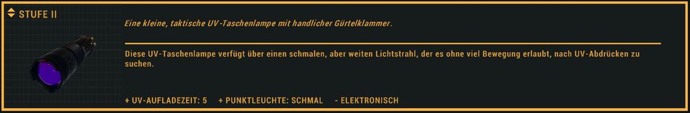 Phasmophobia: Ultraviolett - UV Funktion und Stufen