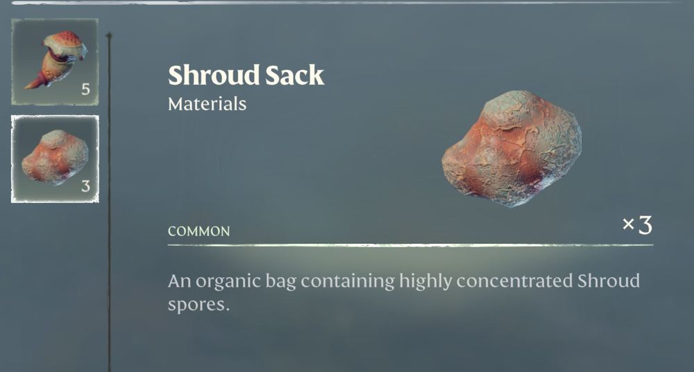 Enshrouded: Miasma Sack & Ammoniak-Drüse finden und farmen