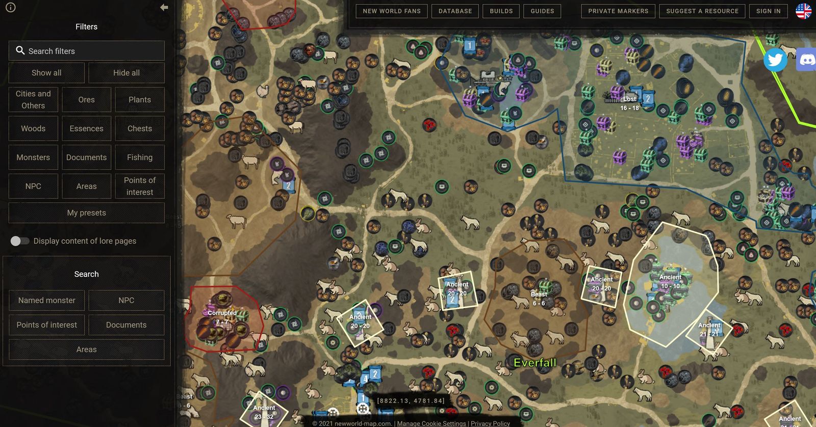 New World: Interaktive Karte - ist das schon fast cheaten?