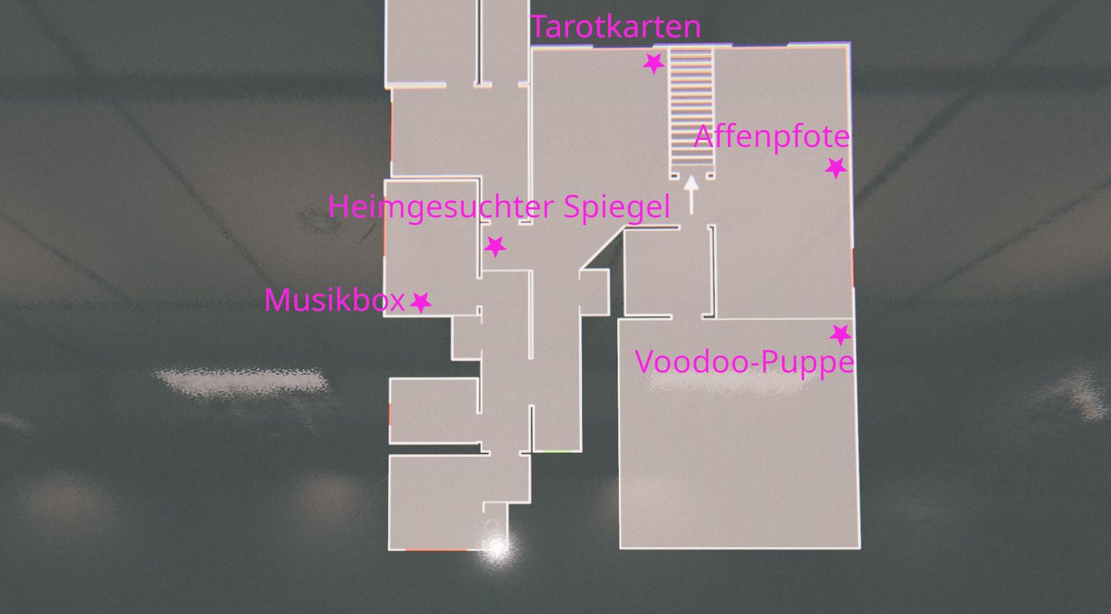 Phasmophobia - Verfluchte Gegenstände in Tanglewood Drive mit Karte
