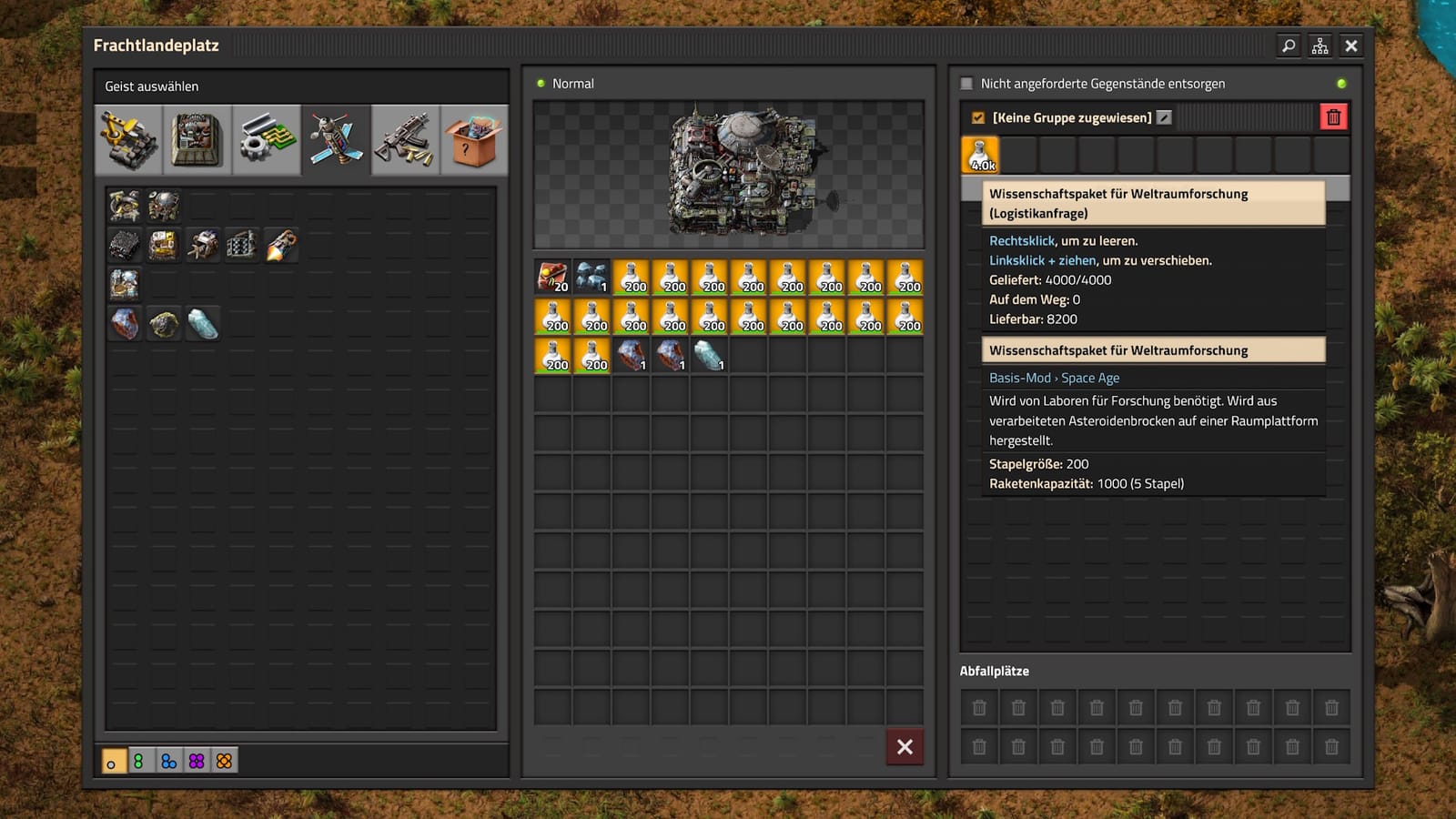 Factorio: Space Age - Erstes Raumschiff und Space Science
