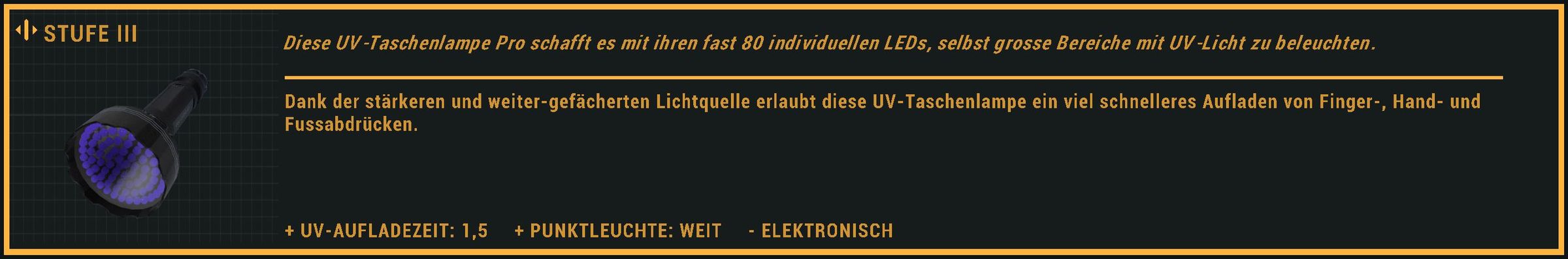 Phasmophobia: Ultraviolett - UV Funktion und Stufen